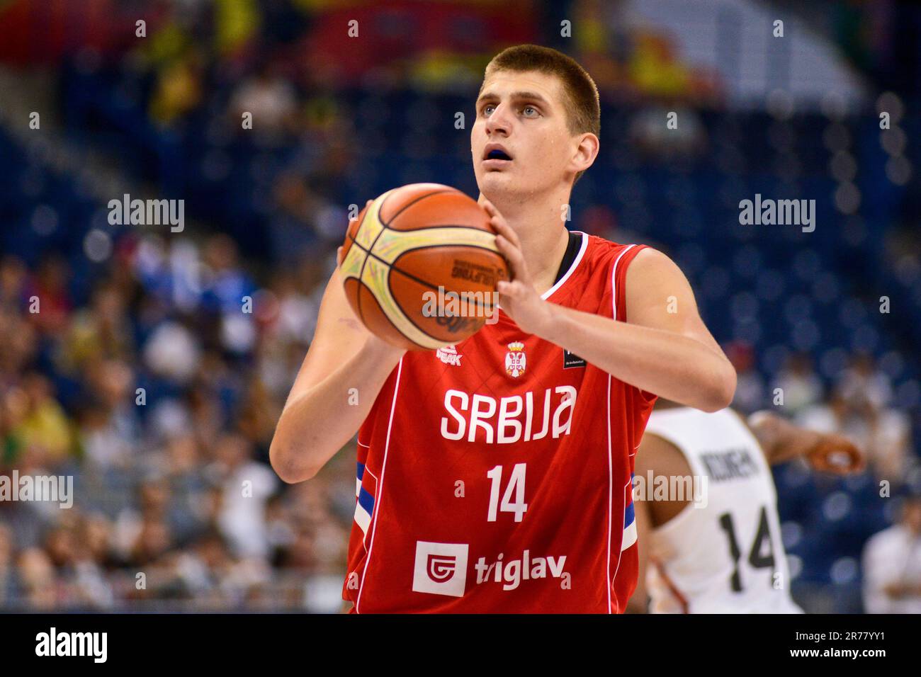 Nikola Jokic. Serbia Basketball National Team. FIBA OQT Tournament ...