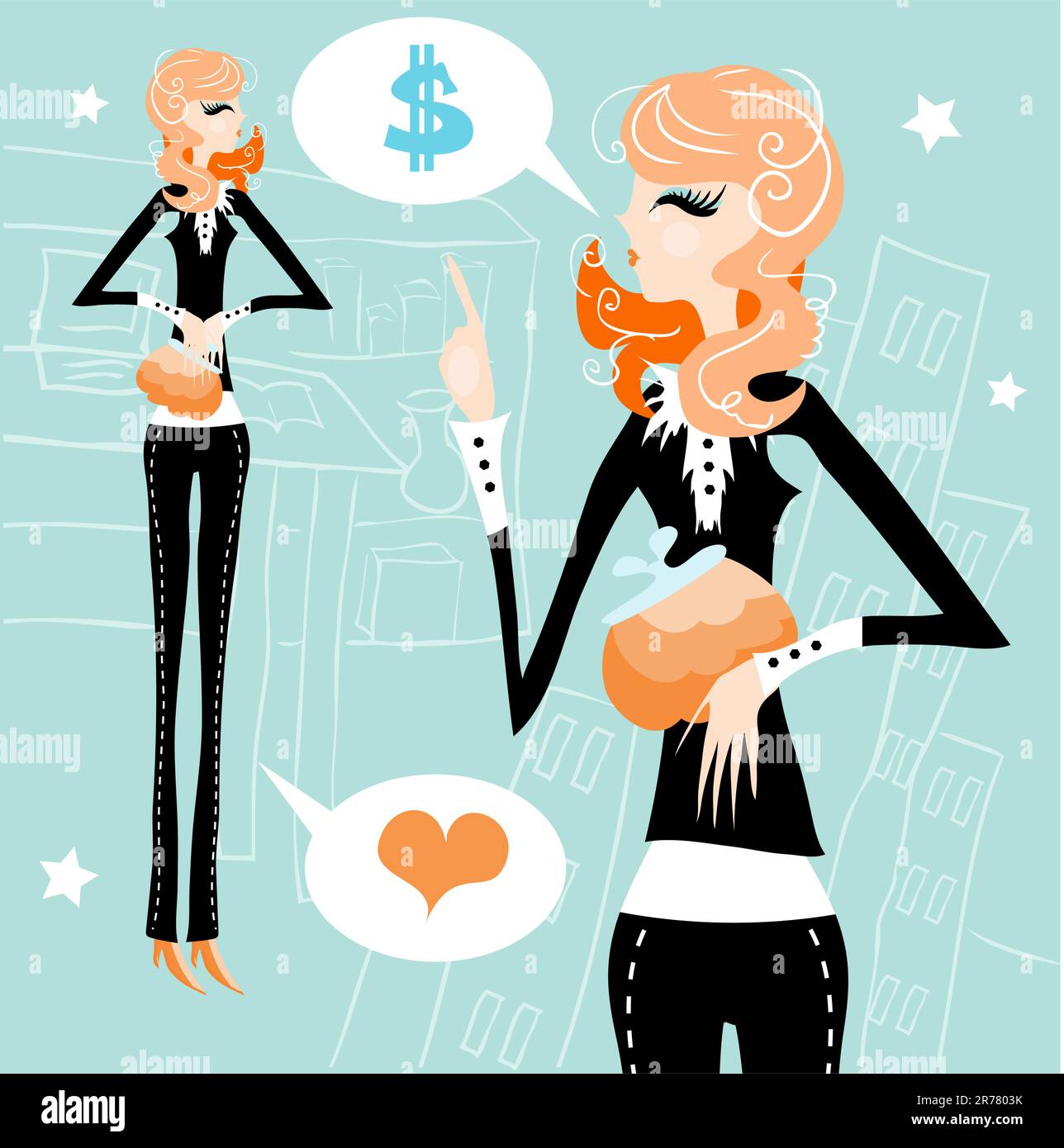 Money love Stock Vector Images - Alamy