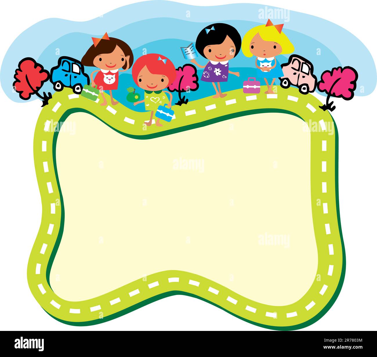 Baby road Stock Vector Images - Alamy