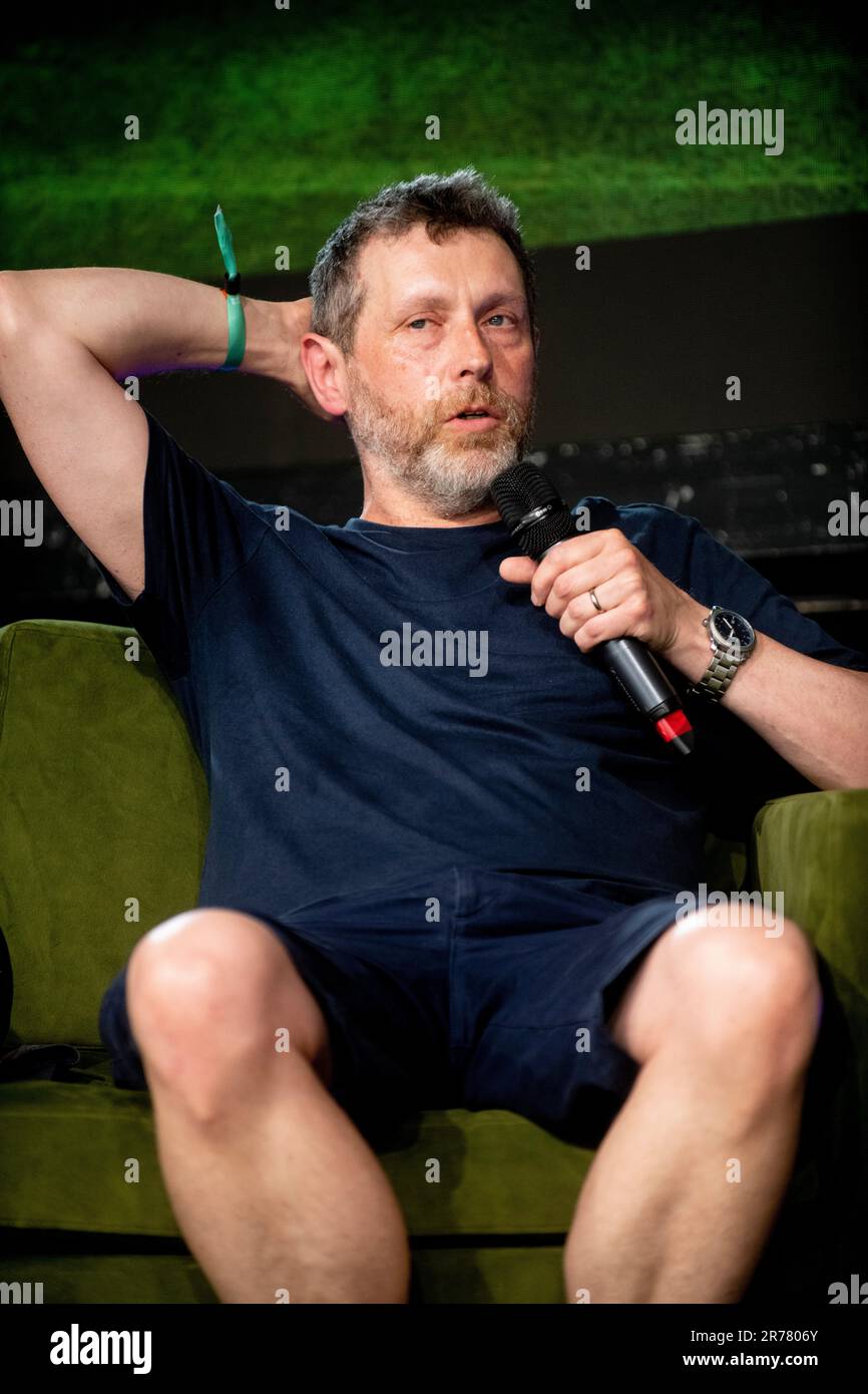 Dave Gorman at the Kite Festival 2023 , Kirlington Park oxfordshire photo by Brian Jordan Stock ...