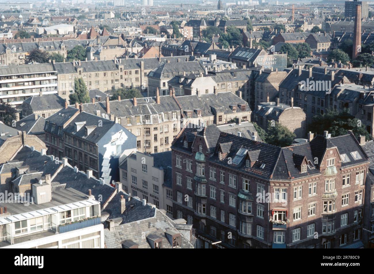 Aerial view of Frederiksberg in the Copenhagen Capital Region of ...