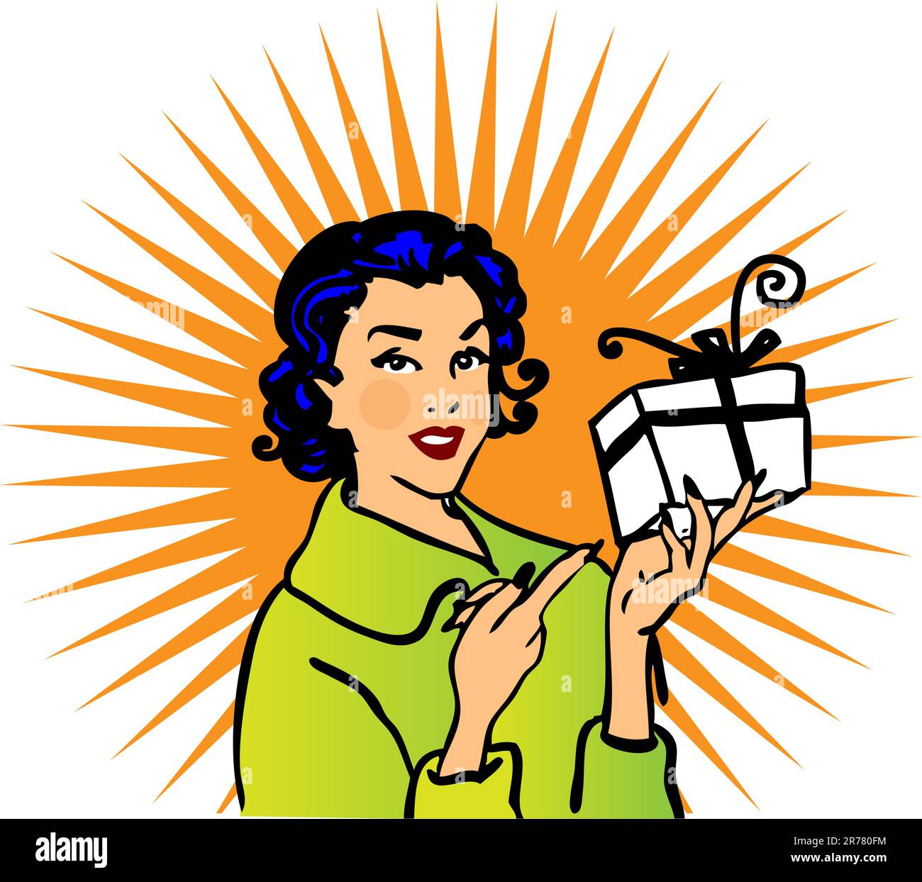 Retro families Stock Vector Images - Alamy