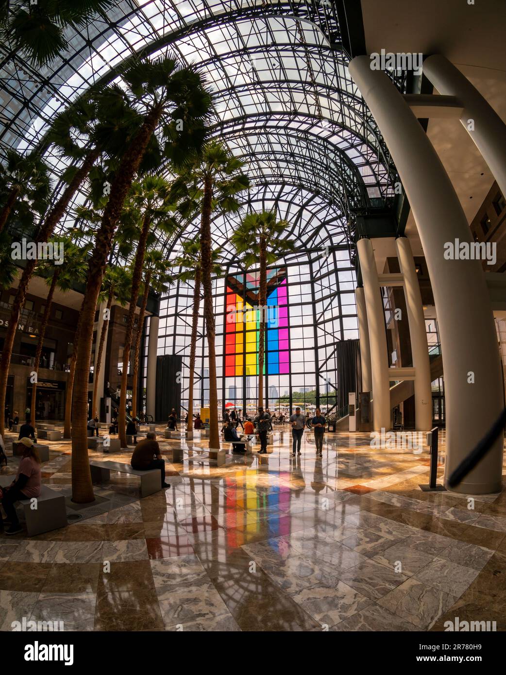 In celebration of Gay Pride colored panels over the window in the ...