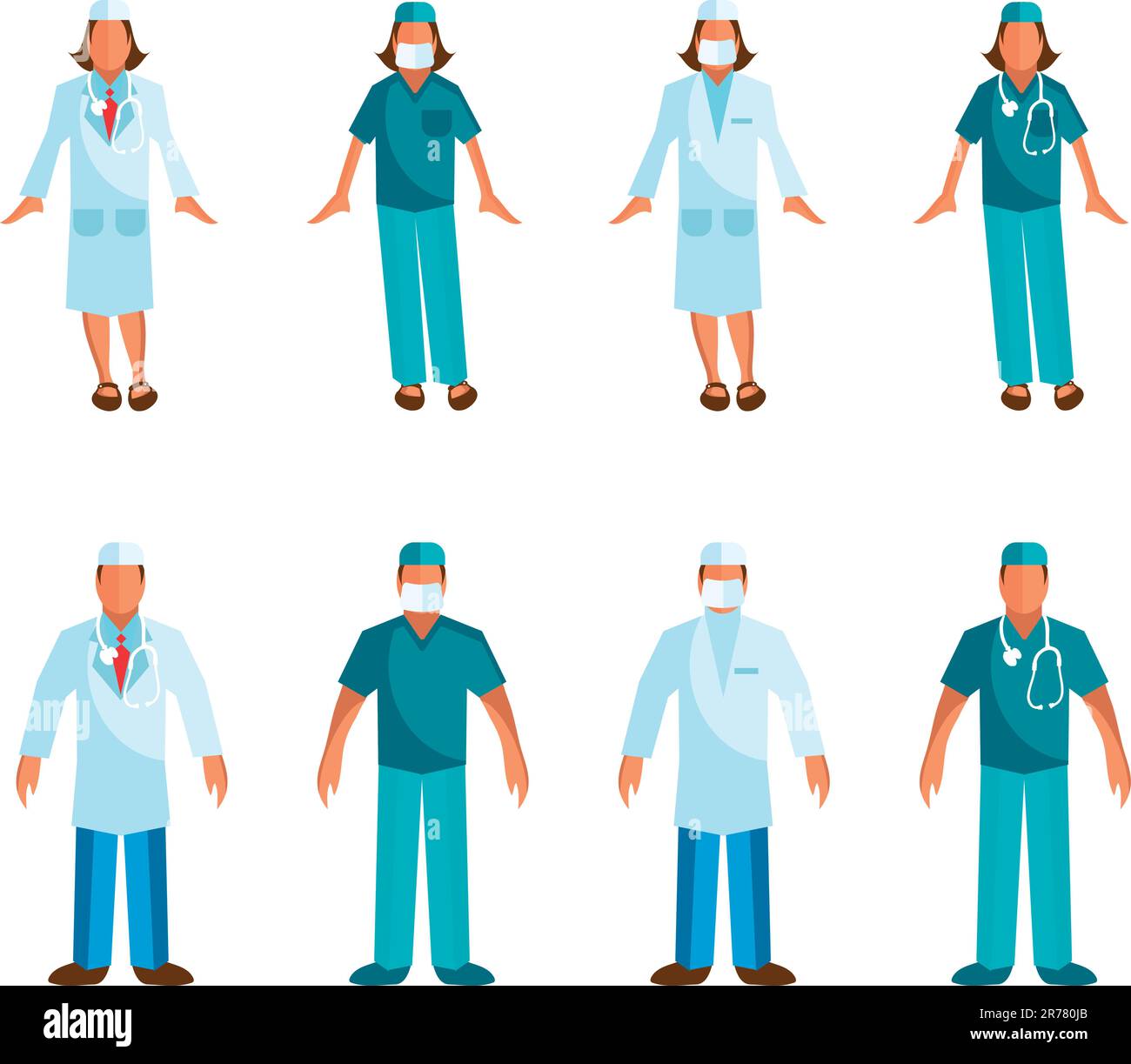 Medical practice team Stock Vector Images - Alamy