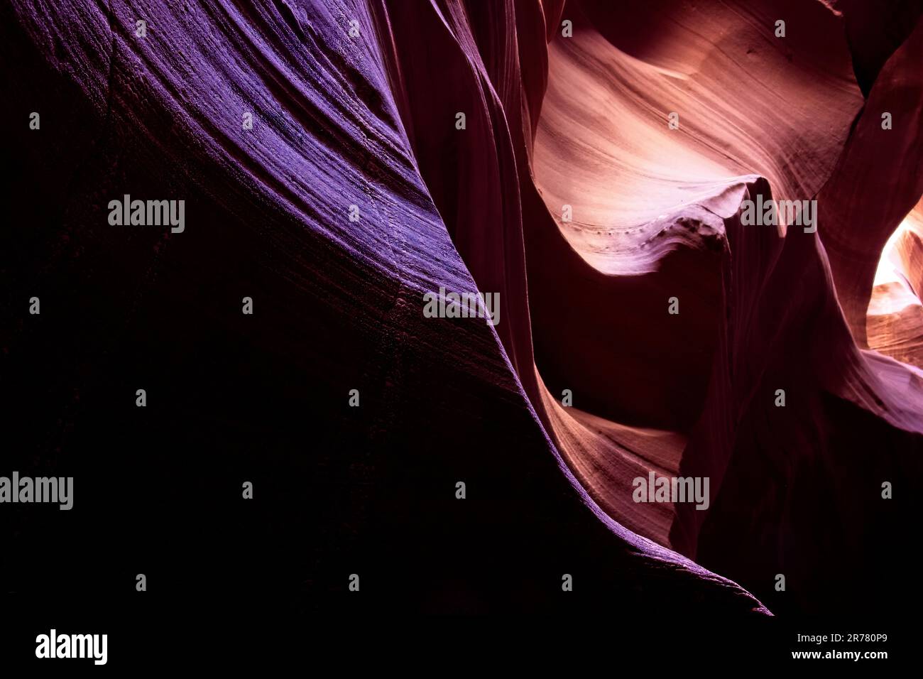 Antelope Canyon near Page, Arizona; A Slot Canyon Glow after thousands ...