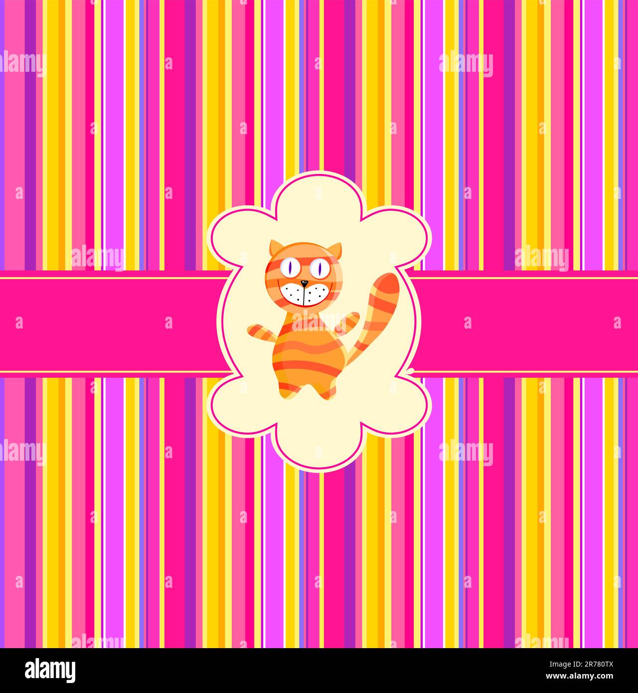 Fuchsia and cat Stock Vector Images - Alamy