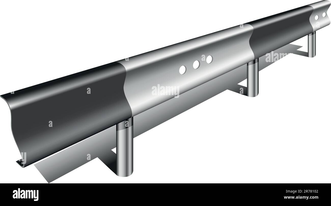Safety guardrail Stock Vector Images - Alamy