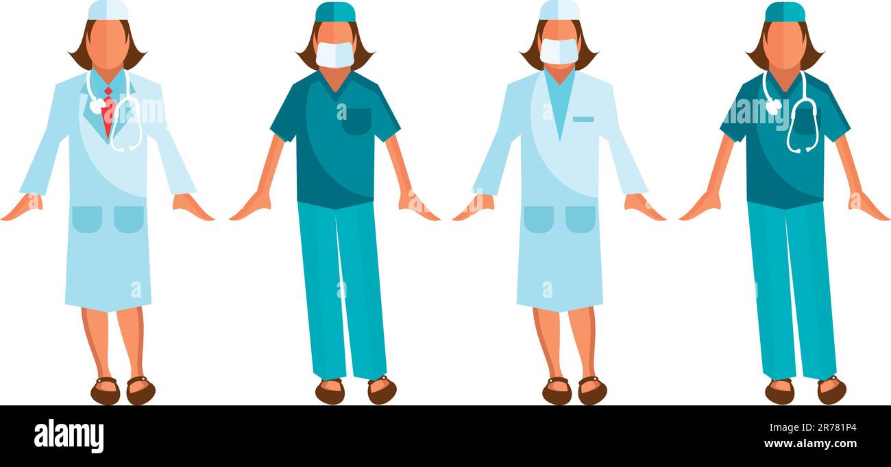 Posed surgeon Stock Vector Images - Alamy