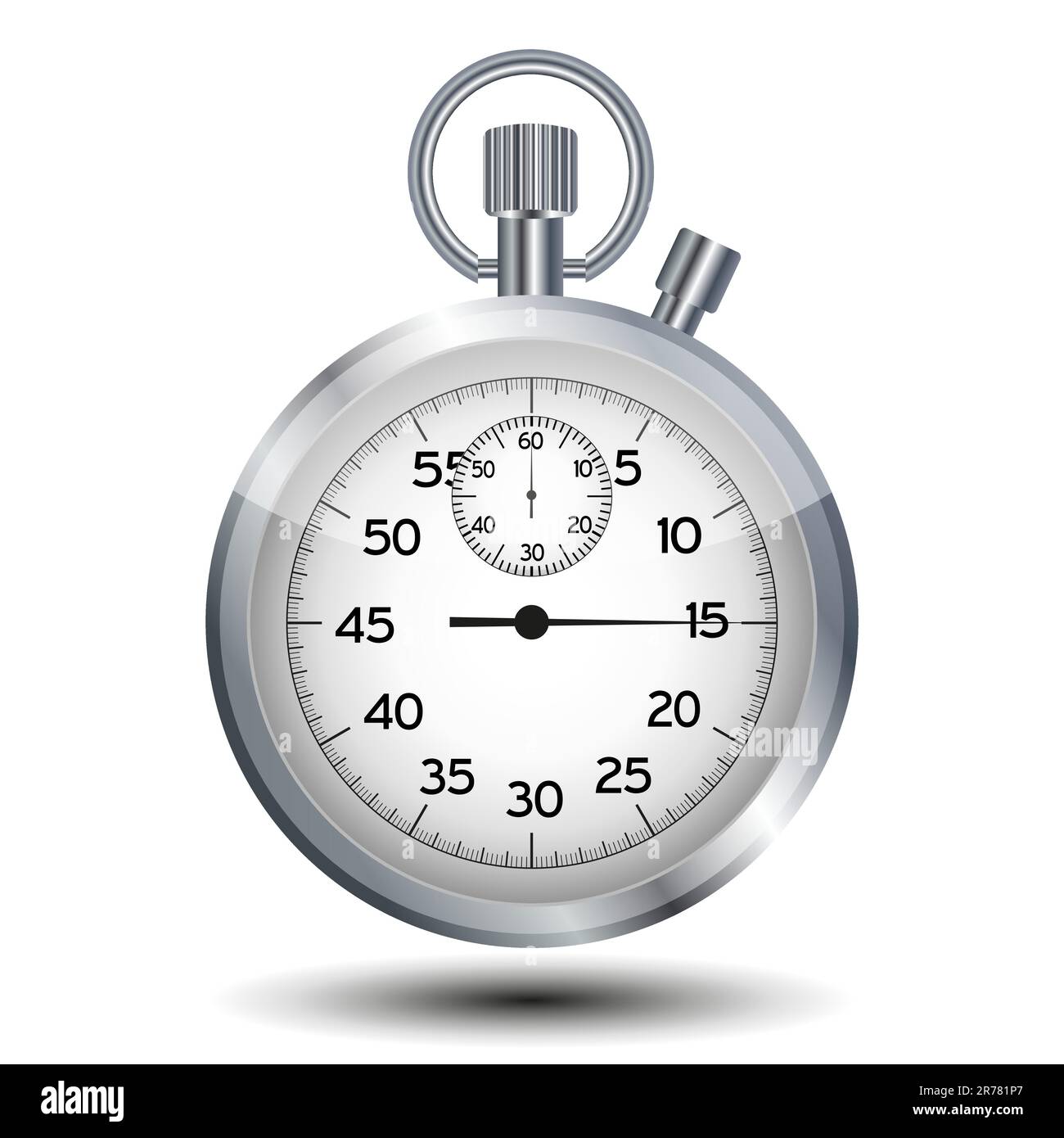 Hand and stop watch Stock Vector Images - Alamy