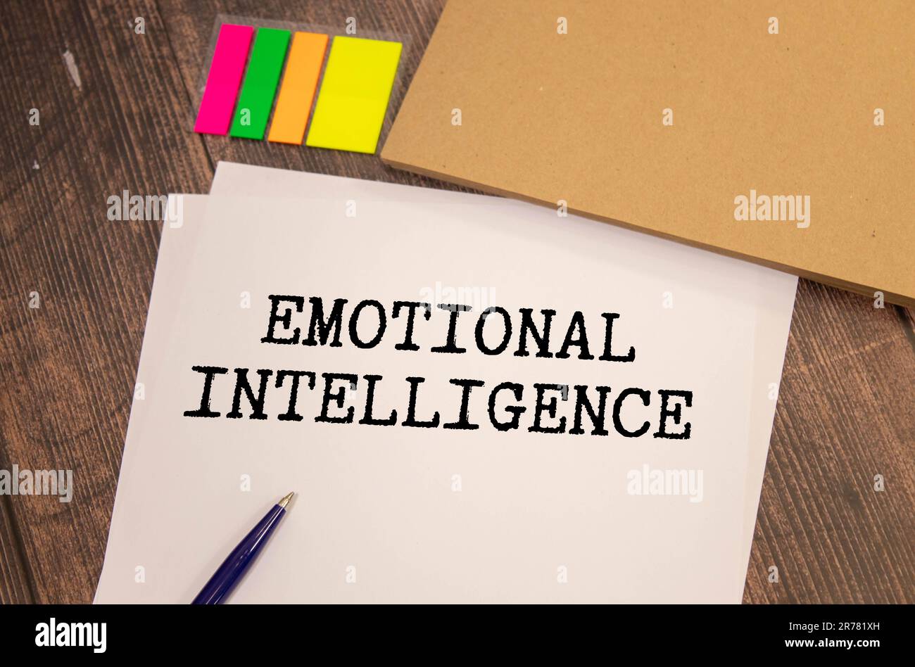 EI emotional intelligence symbol. Concept words EI emotional ...
