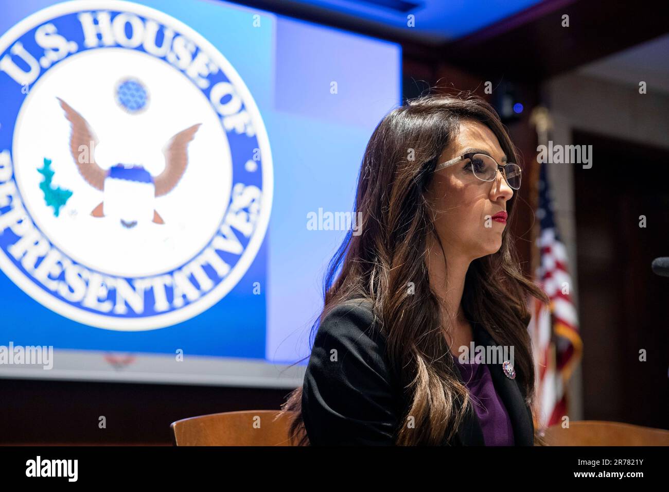 Rep. Lauren Boebert, R-Colo., attends an event hosted by Rep. Matt ...