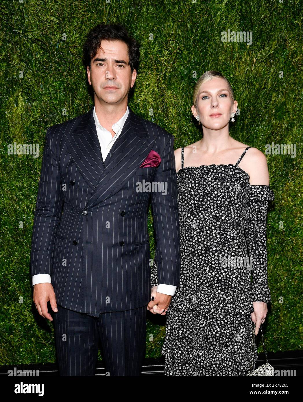Hamish Linklater, left, and Lily Rabe attend the 16th annual Chanel ...