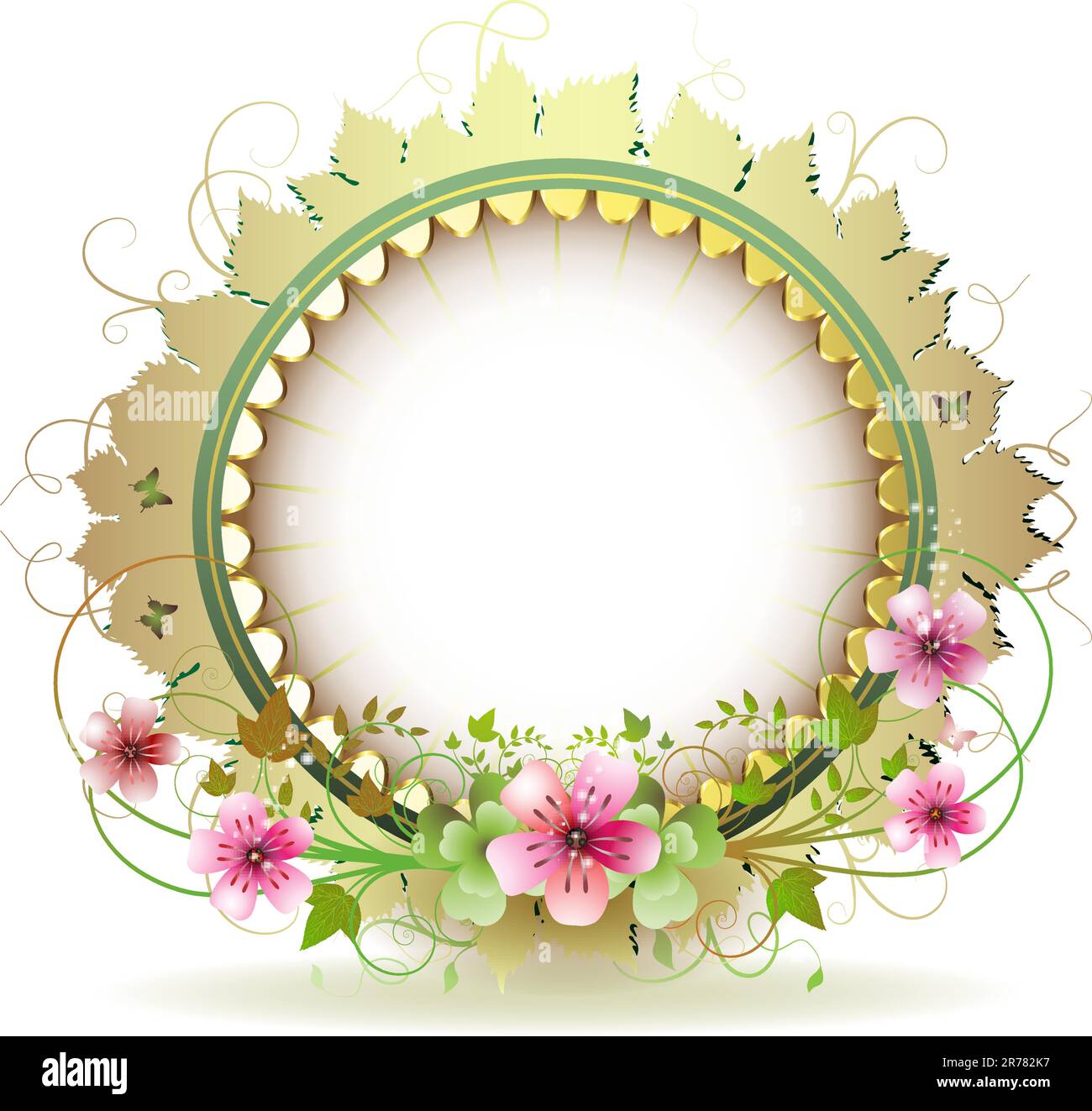 Decorative gold circle Cut Out Stock Images & Pictures - Alamy
