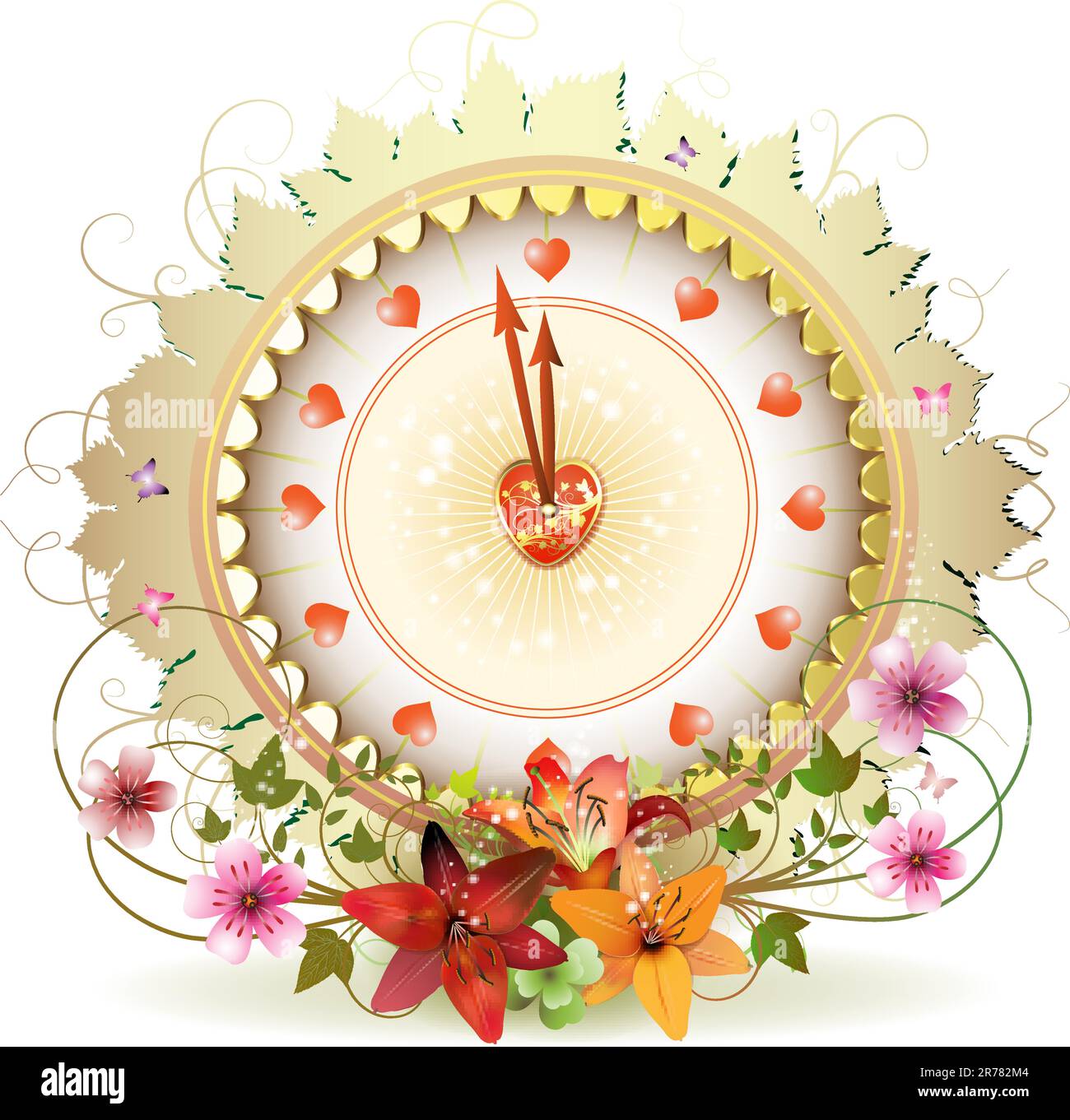 Symbolic flowers Stock Vector Images - Alamy