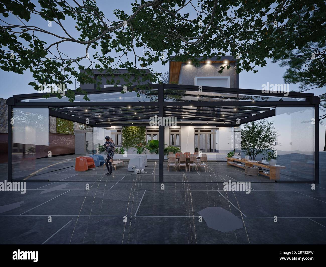 Garden design render hi-res stock photography and images - Alamy