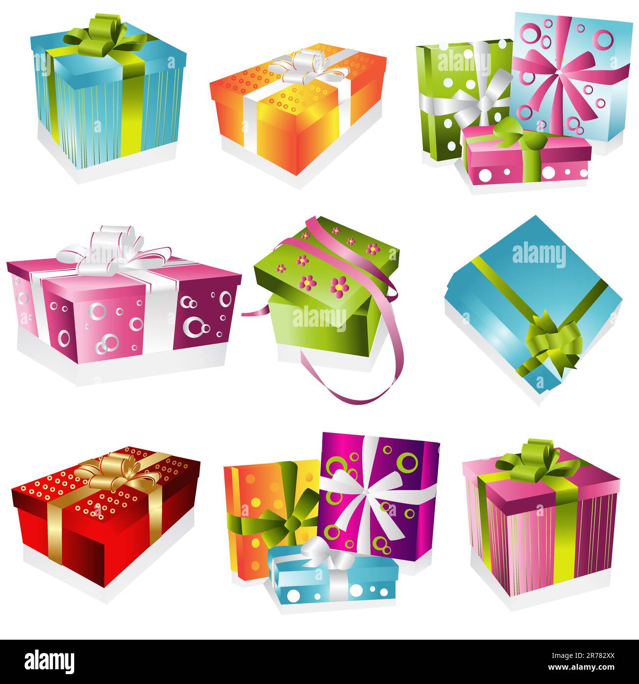 Different vector gifts illustration Stock Vector Image & Art - Alamy