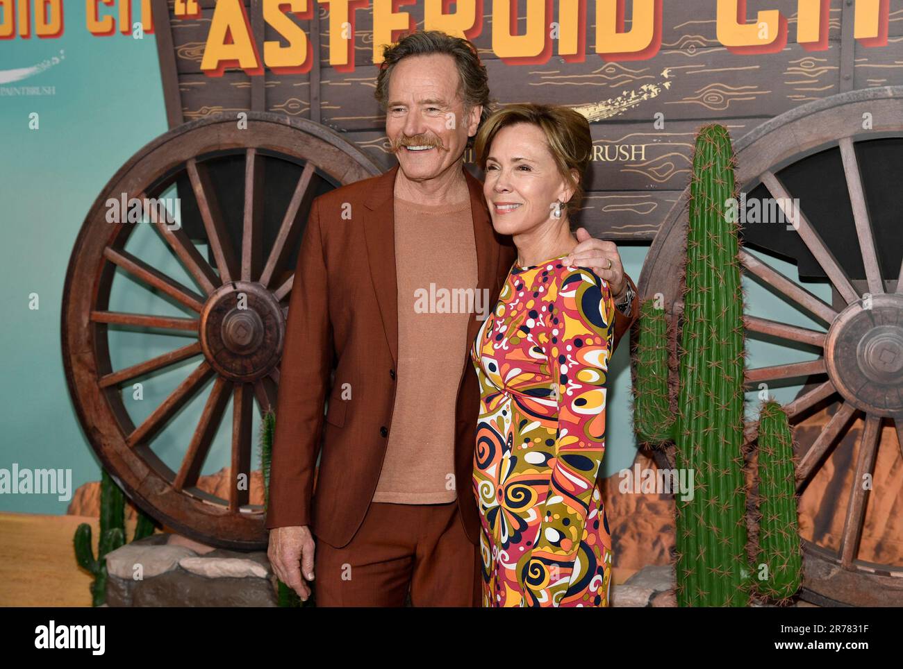 Bryan Cranston, left, and Robin Dearden attend the premiere of ...