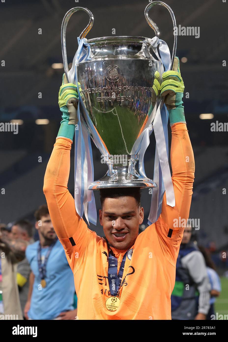 Istanbul, Turkey, 10th June 2023. Emerson of Manchester City poses with ...