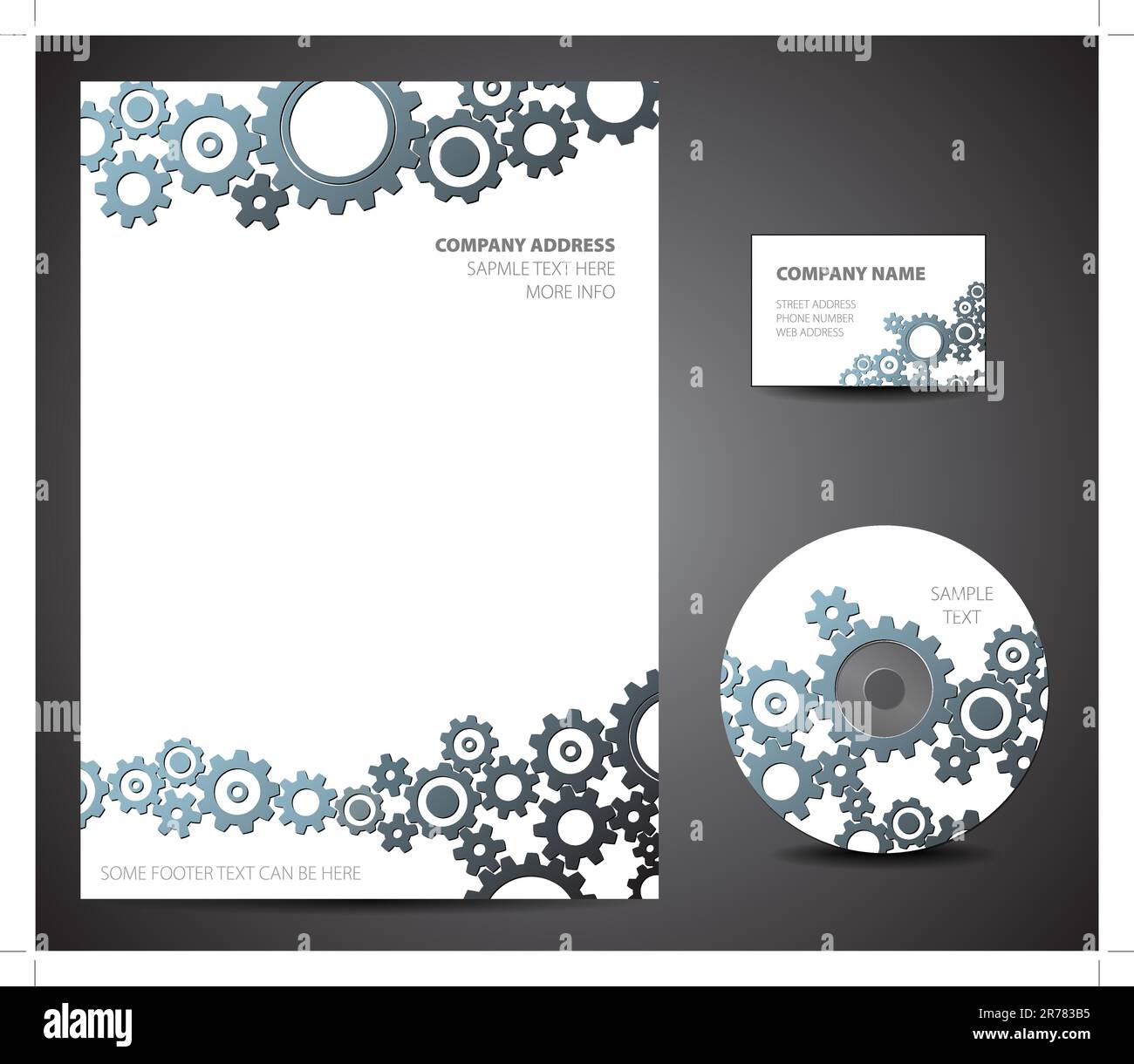 Design template set business card hi-res stock photography and images ...