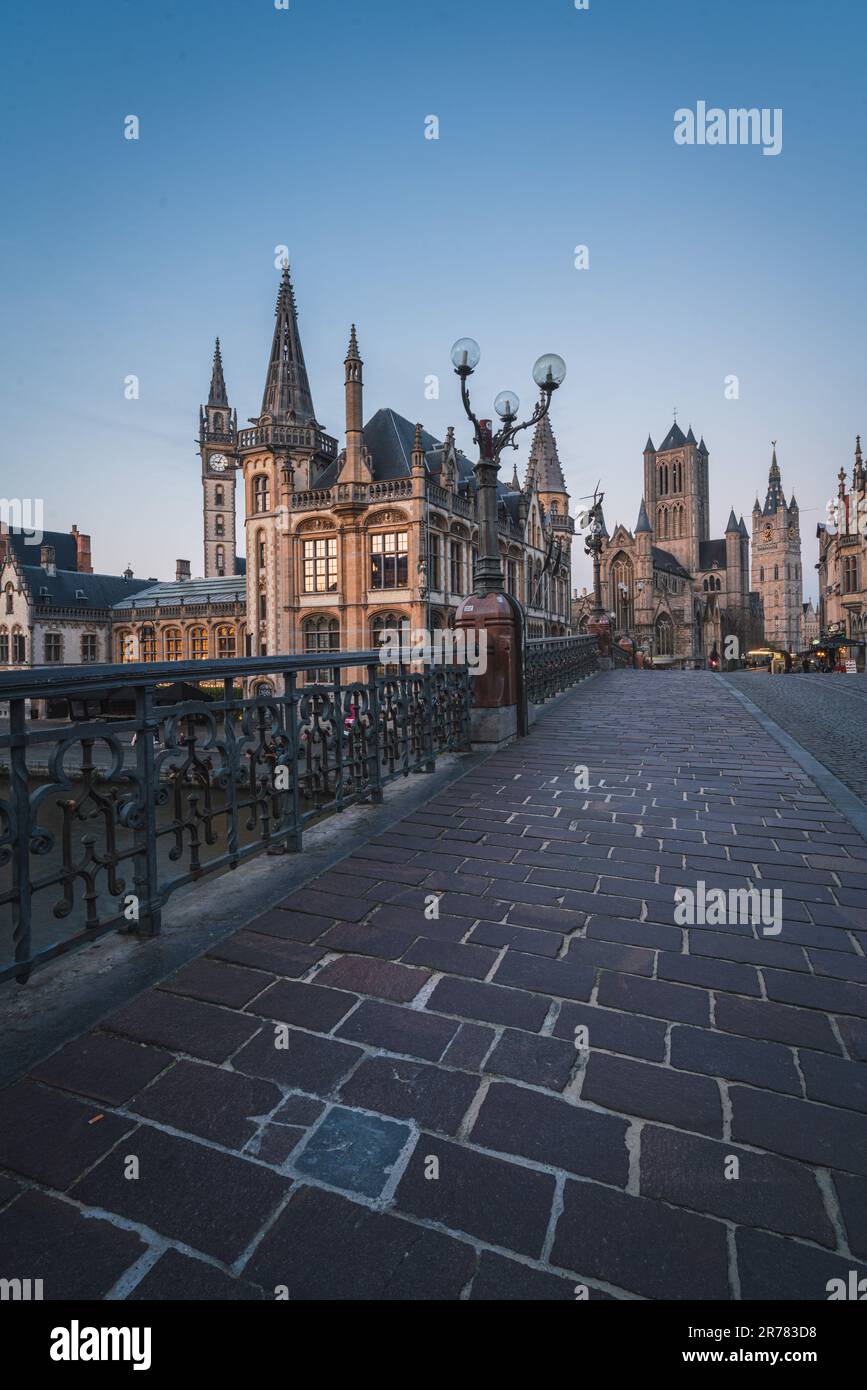 Historic buildings in Gent, Belgium Stock Photo - Alamy