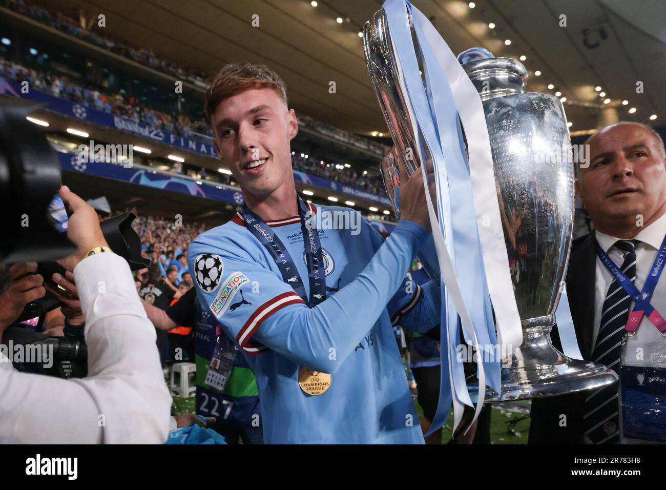 Istanbul, Turkey, 10th June 2023. Cole Palmer of Manchester City with ...