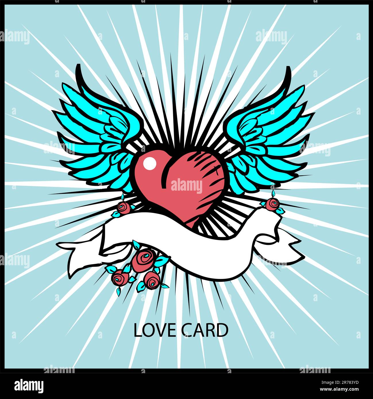 Love heart card, poster, fake paper letter Stock Vector Image & Art - Alamy