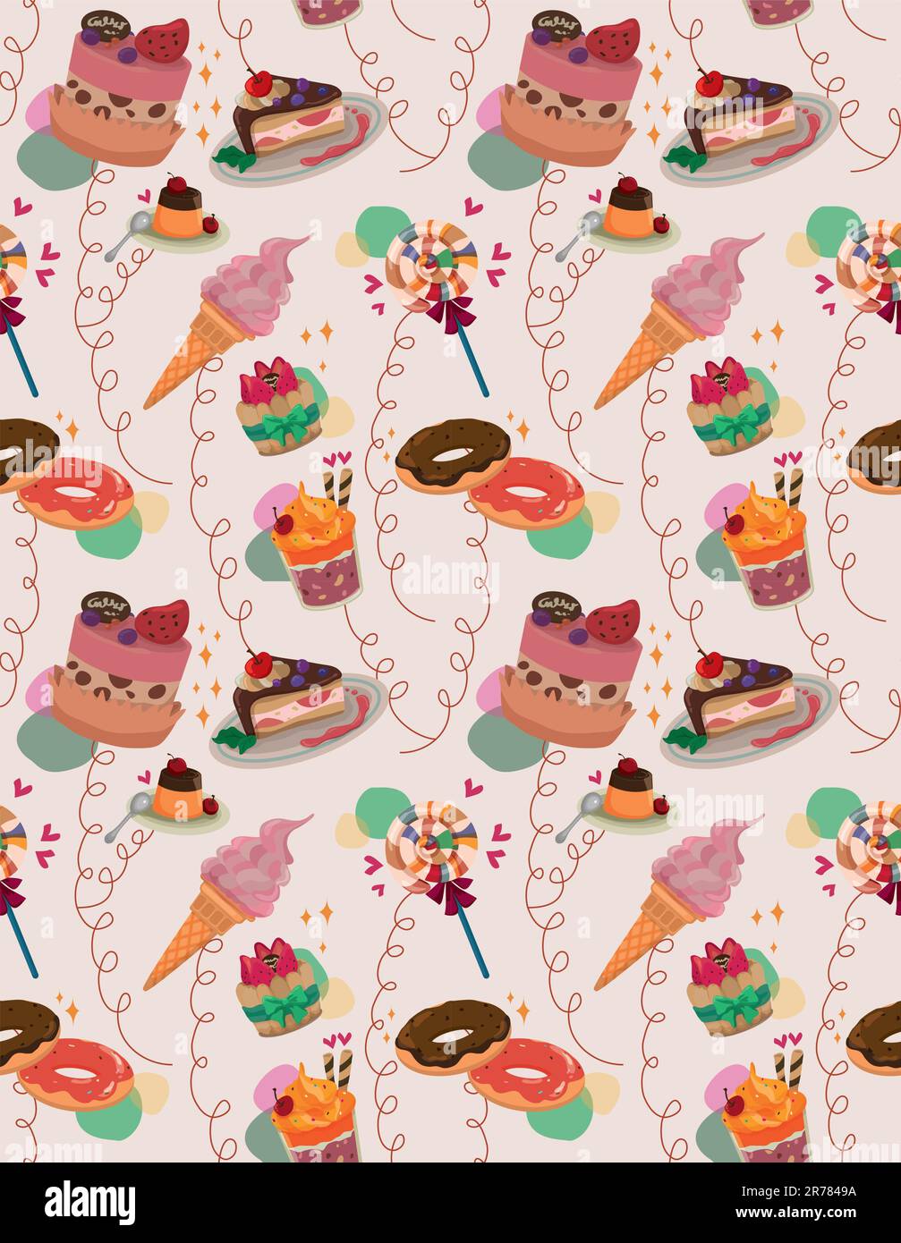 Strawberry candy wrapper Stock Vector Images - Alamy