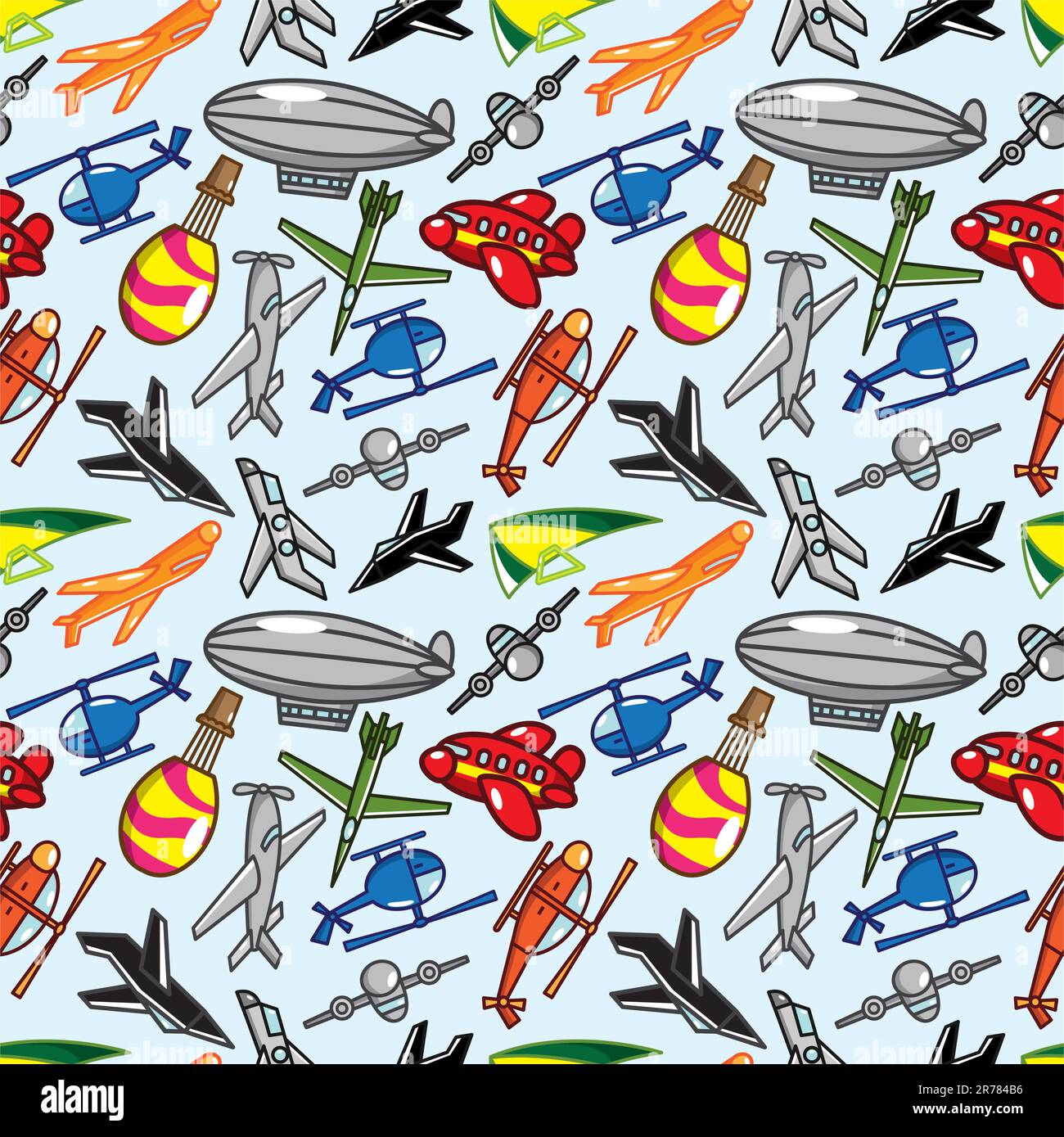 seamless airplane pattern Stock Vector Image & Art - Alamy