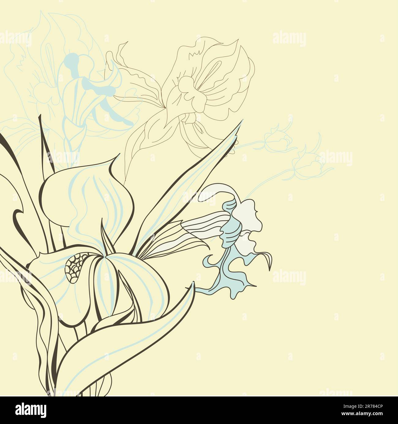 Iris tree artist Stock Vector Images - Alamy