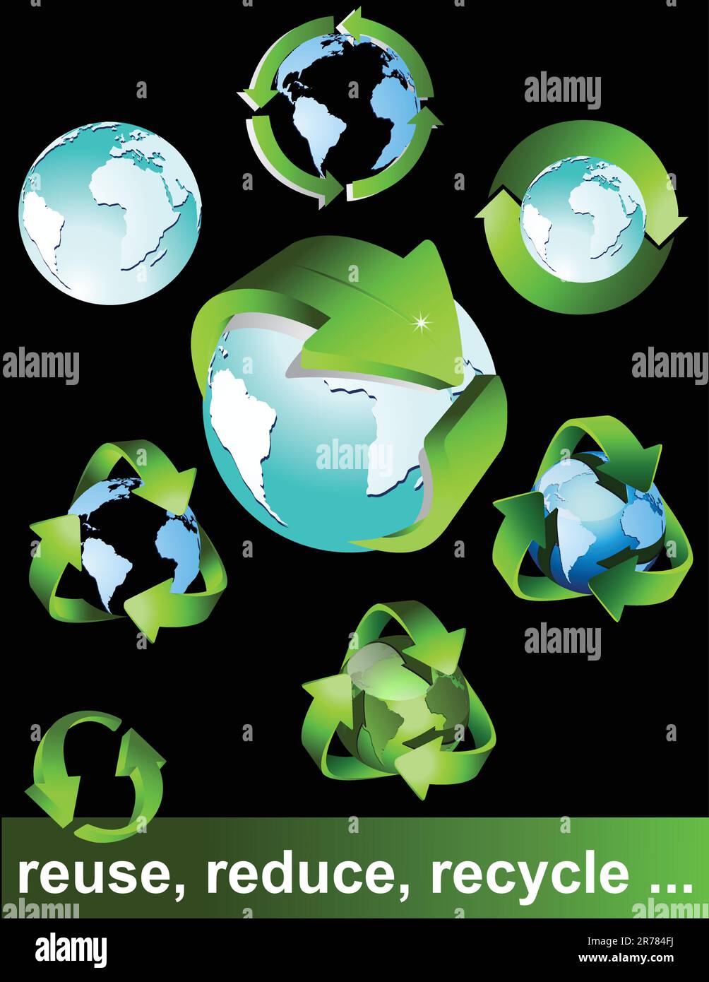 Reduce Reuse Recycle Save Earth