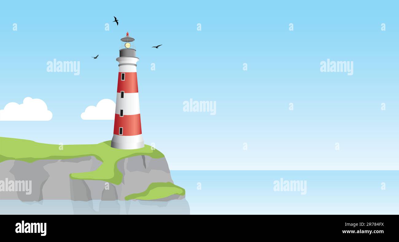 Top of a lighthouse Stock Vector Images - Alamy