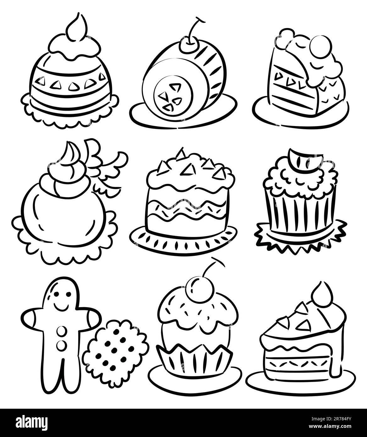 Brown sugar line icon Black and White Stock Photos & Images - Alamy