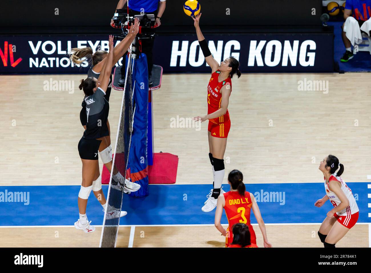 Hong Kong, Hong Kong. 13th June, 2023. Gong Xiangyu of China (#6) seen in action during the ...