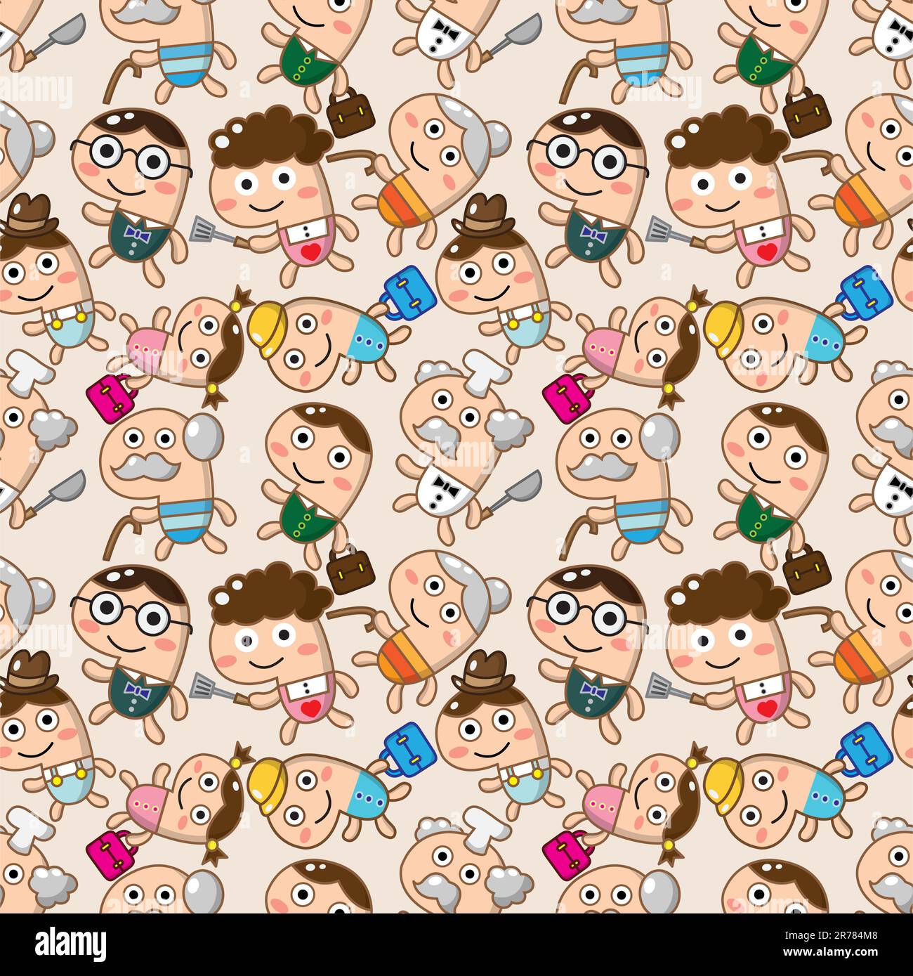 seamless family pattern Stock Vector Image & Art - Alamy