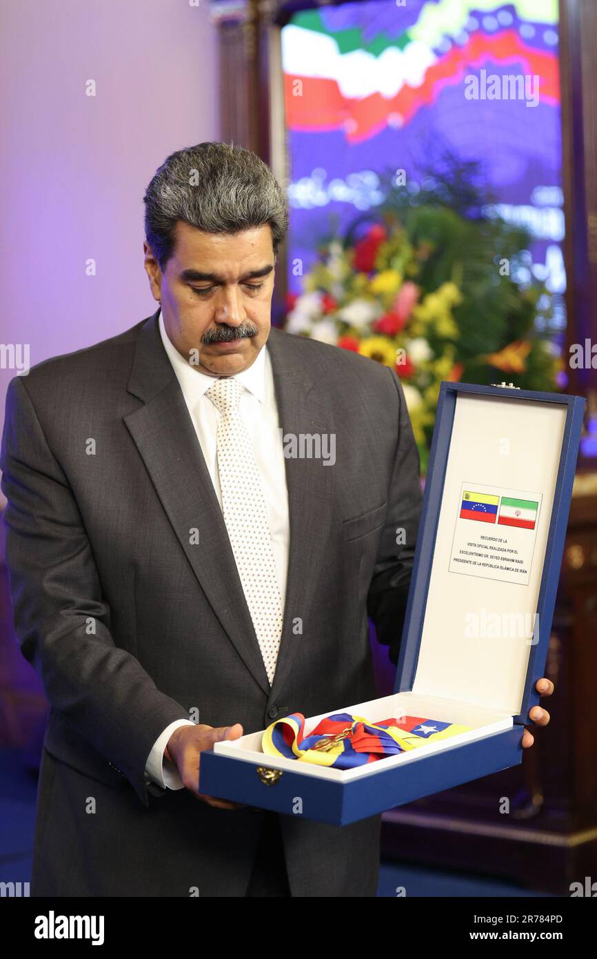 Caracas, Tehran, Venezuela. 13th June, 2023. Venezuelan President ...