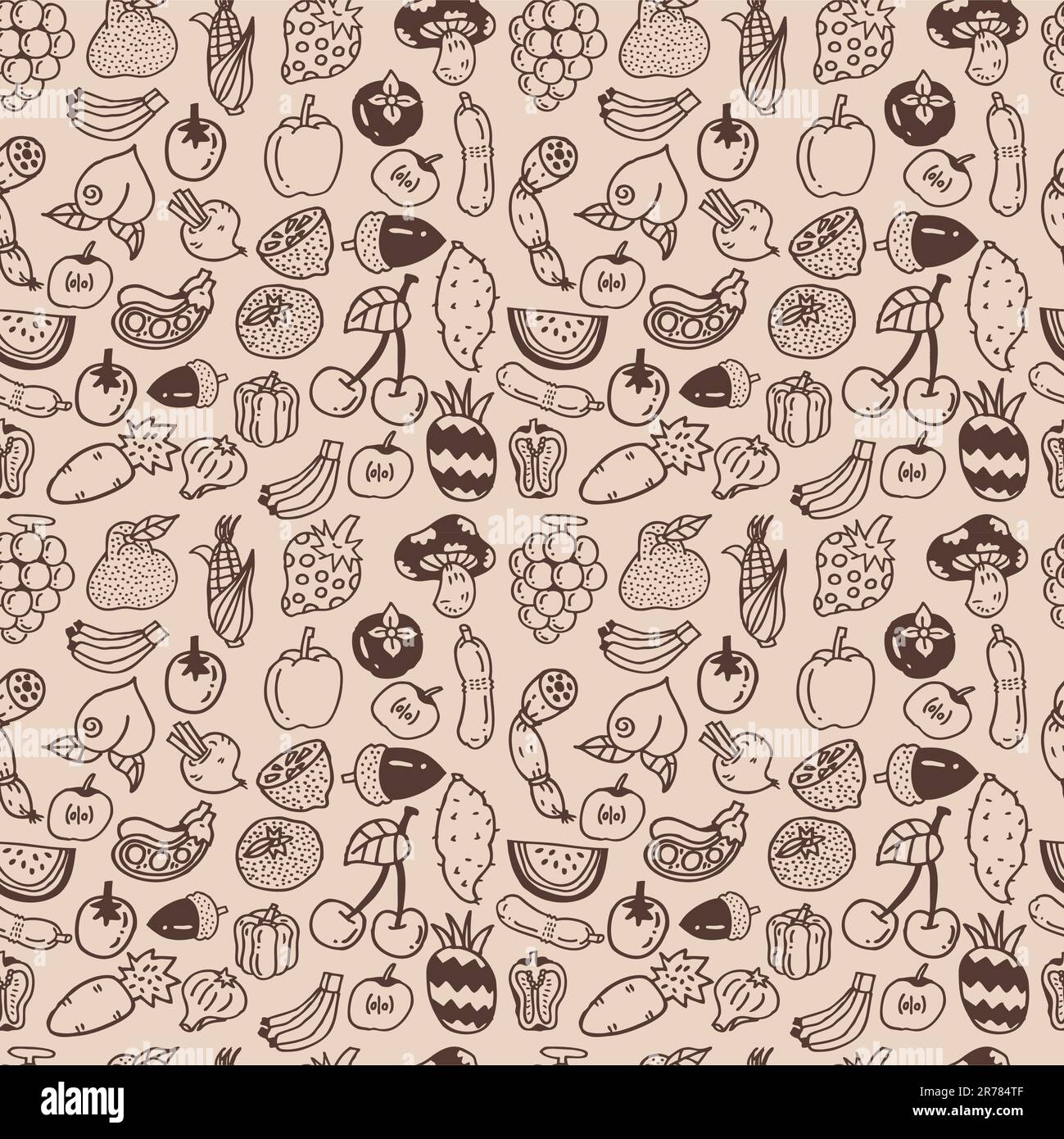 seamless vegetable pattern Stock Vector Image & Art - Alamy