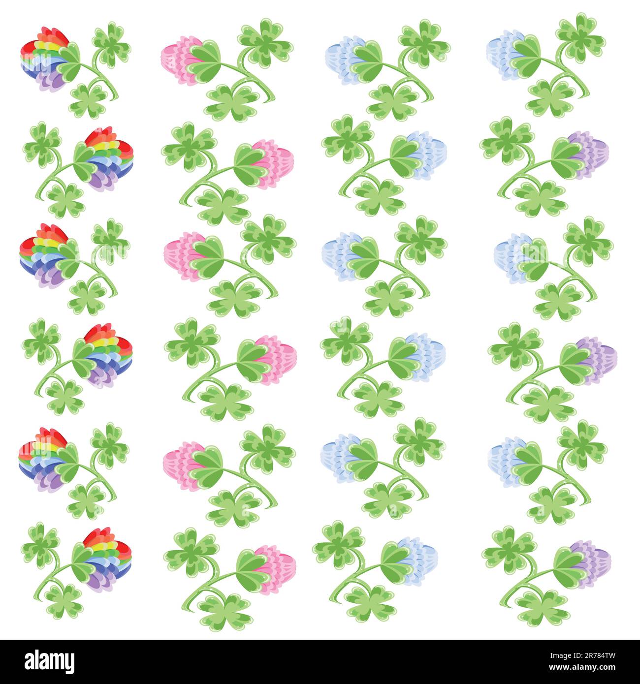 Fresh green clover leaf Stock Vector Images - Alamy