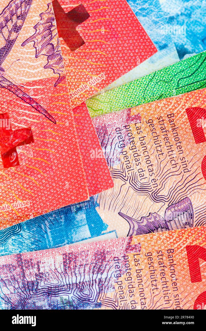 CHF Currency Amidst Swiss Inflation Challenges Stock Photo - Alamy