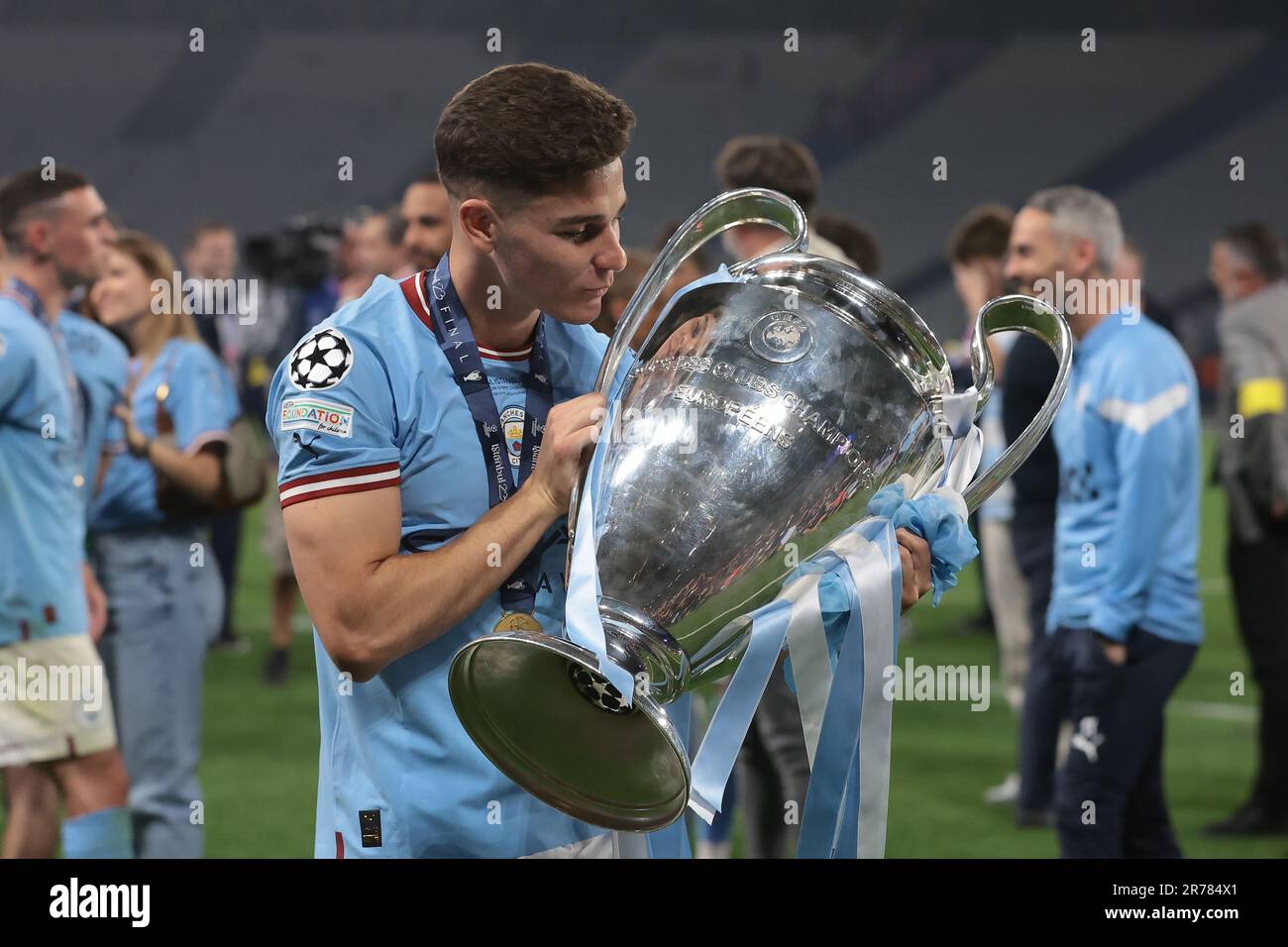 Istanbul, Turkey, 10th June 2023. Julian Alvarez of Manchester City ...