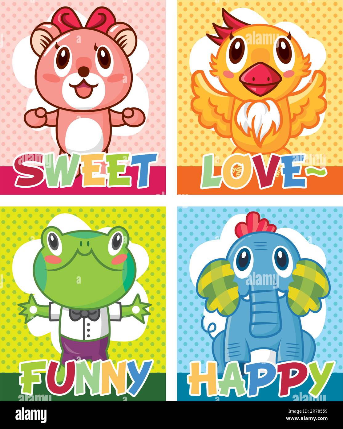 Juvenile wild animal Stock Vector Images - Alamy