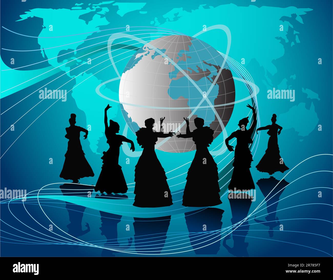 Dance around the world Stock Vector Images - Alamy