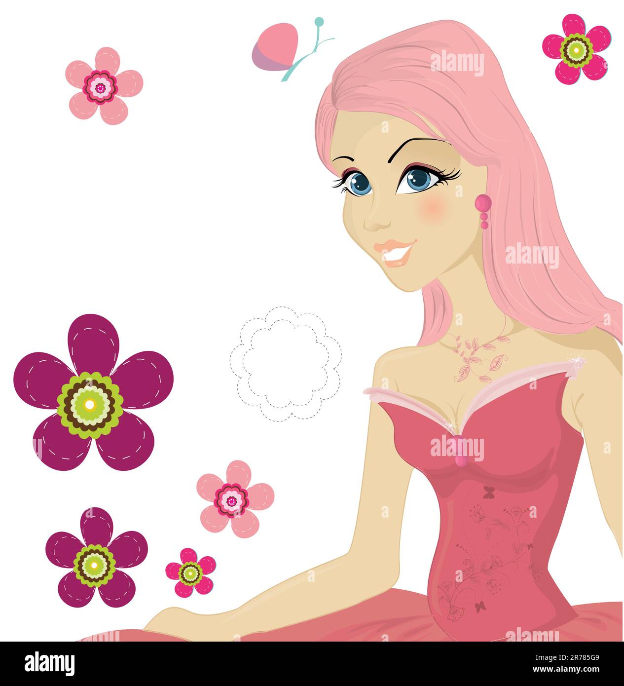 Vector girl Stock Vector Images - Alamy