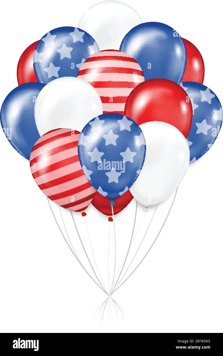American flag ballon Stock Vector Images - Alamy