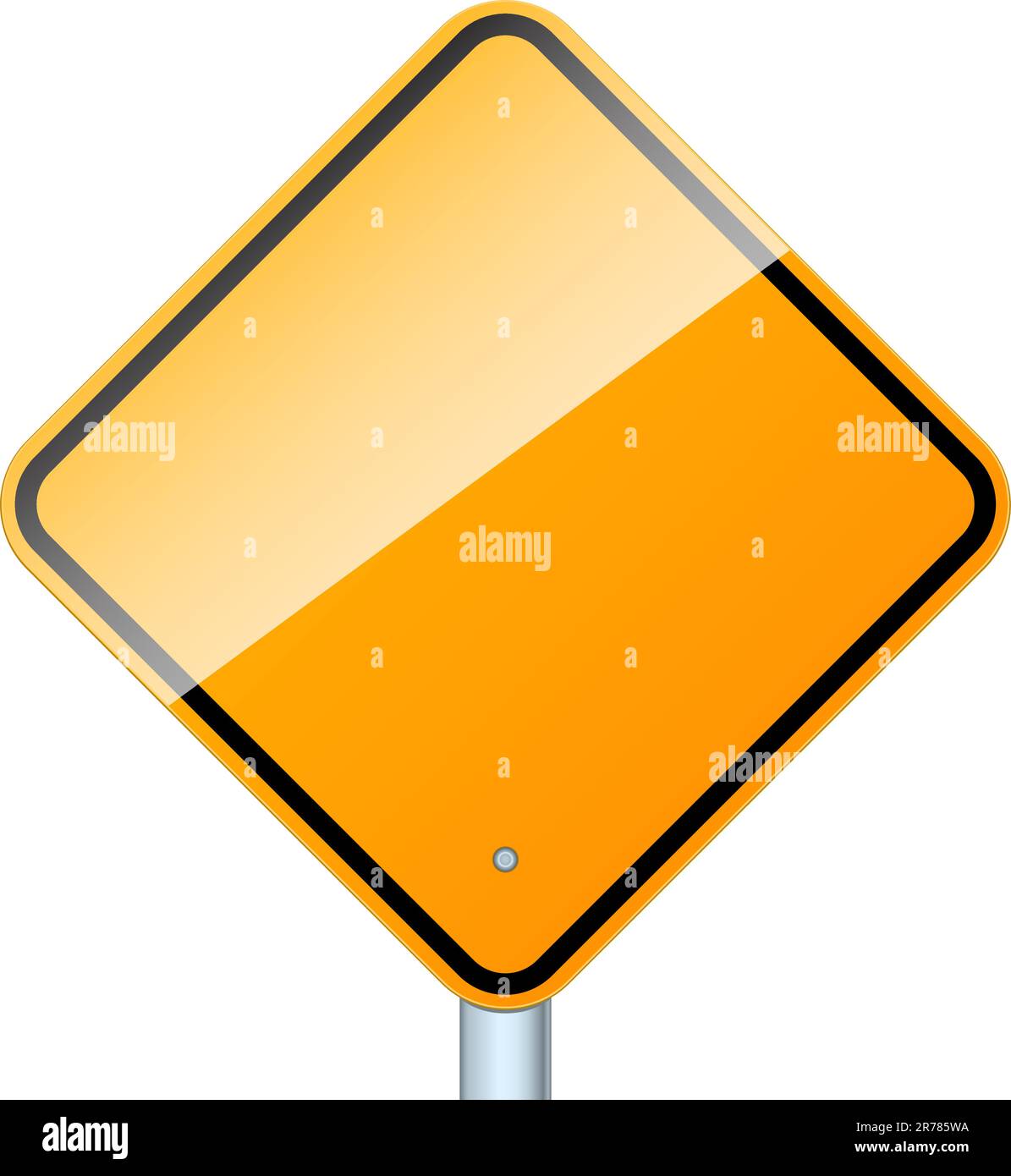 Road sign on roadside Stock Vector Images - Alamy