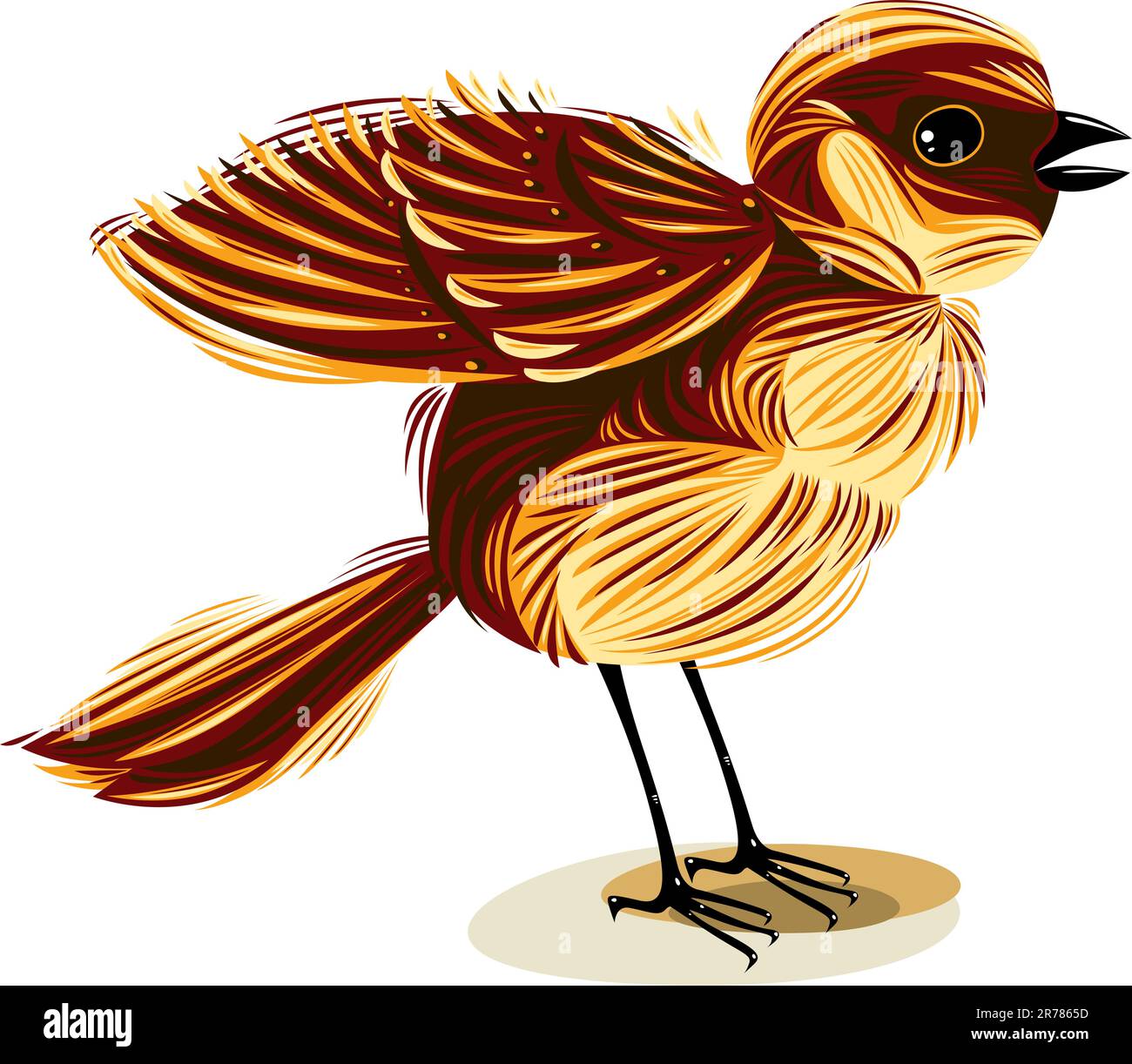 Sparrow small bird Stock Vector Images - Alamy