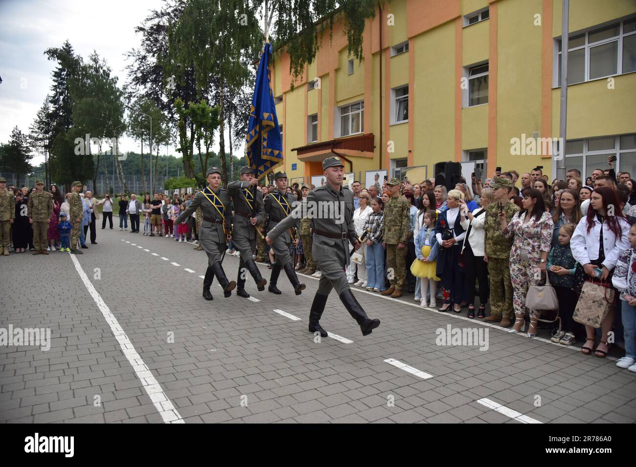 June 10, 2023, Lviv, Ukraine: Cadets seen during the graduation ...