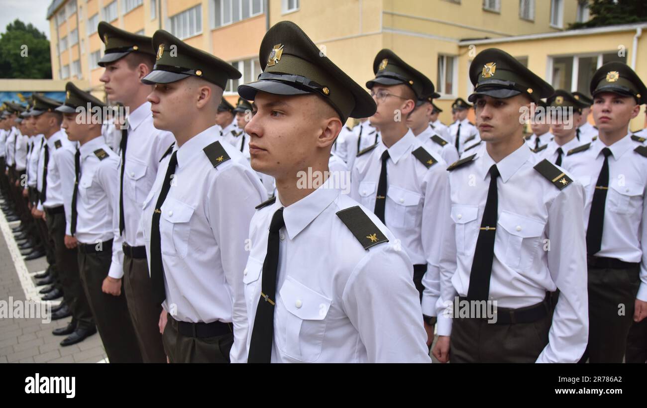 June 10, 2023, Lviv, Ukraine: Cadets seen during the graduation ...