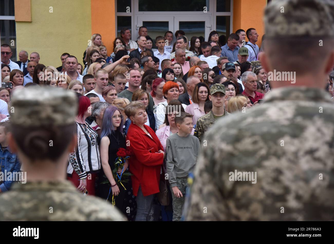 June 10, 2023, Lviv, Ukraine: Cadets seen during the graduation ...