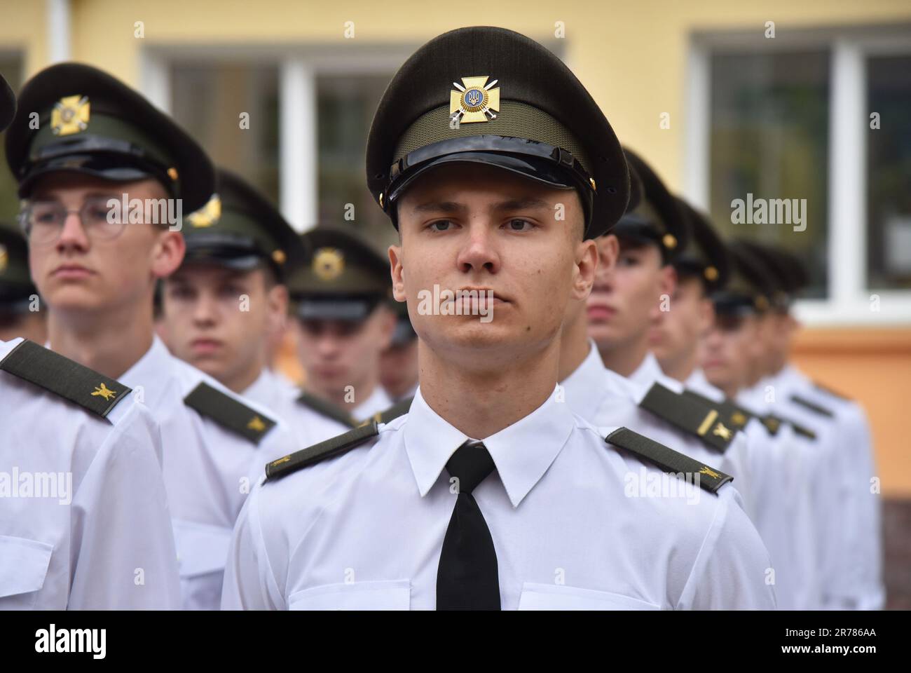 June 10, 2023, Lviv, Ukraine: Cadets seen during the graduation ...