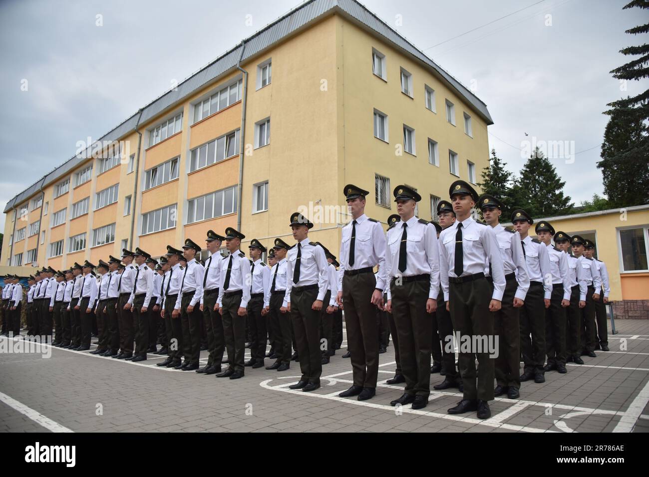 June 10, 2023, Lviv, Ukraine: Cadets seen during the graduation ...